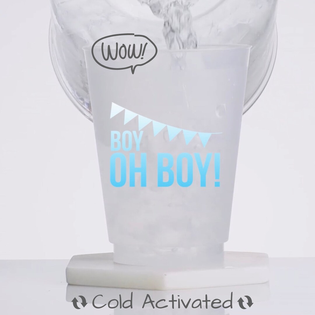 Color Changing boy Oh Boy Frost Flex Cup 16oz 10 Packs Ready to Ship It ...