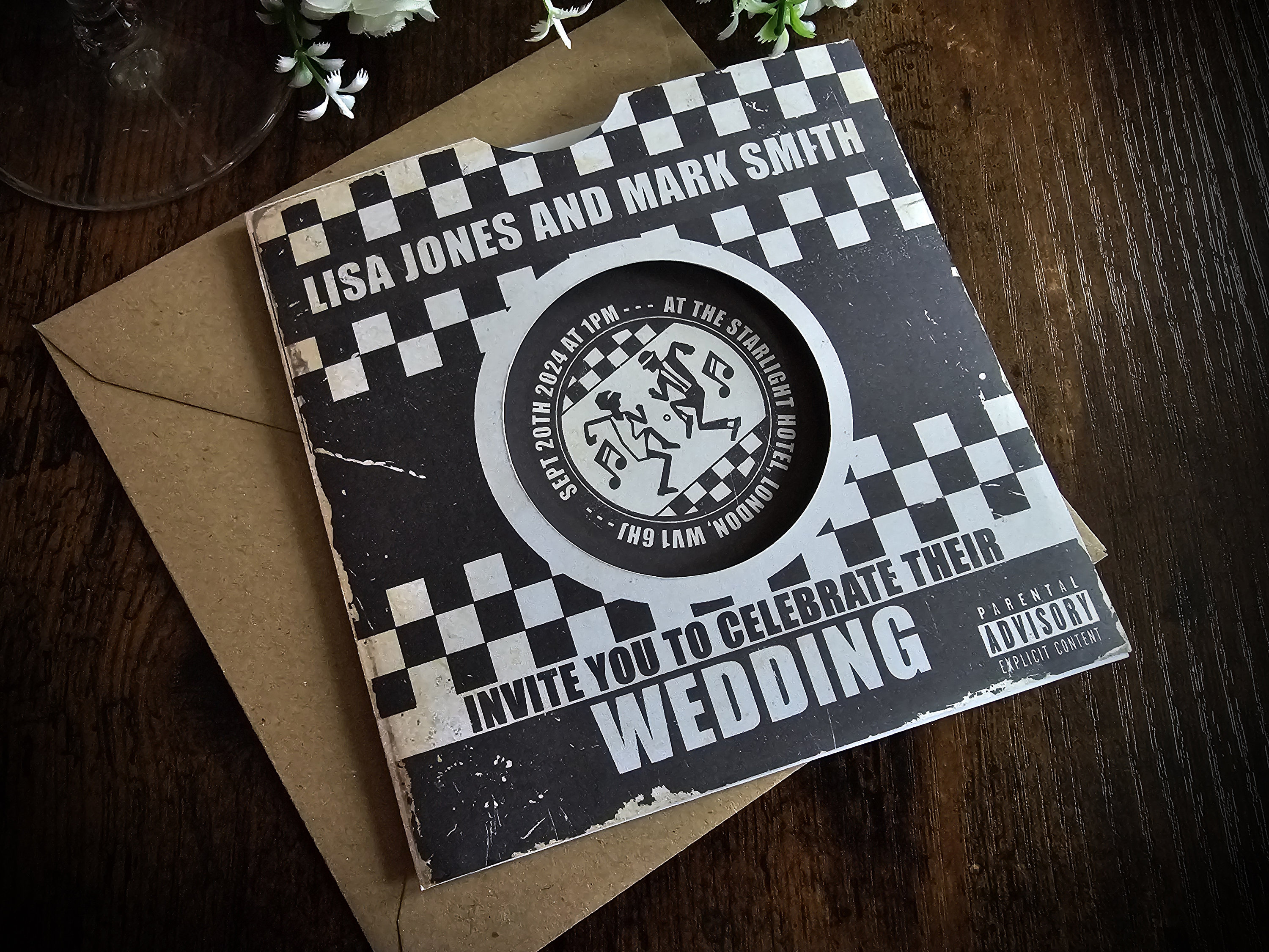 Personalised SKA Album, Record Inspired Wedding Invite, Invitation ...