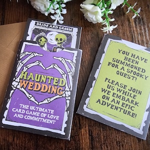 Board Game Inspired Wedding Invitation Set: Personalized RSVP Cards ...