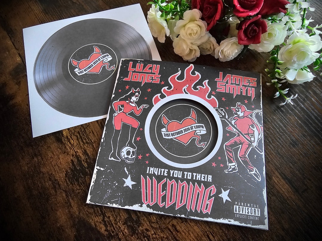 Personalised Halloween, Devil Tattoo, Rockabilly Album, Record Inspired ...