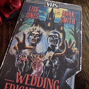 Personalised 1980's Vampire Horror Movie VHS Tape Inspired Wedding ...