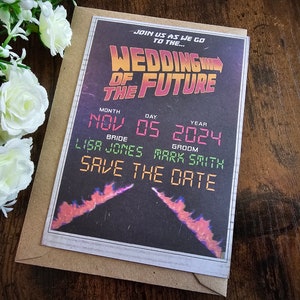 Personalised Retro 80's Movie VHS Tape Inspired Wedding Invite ...