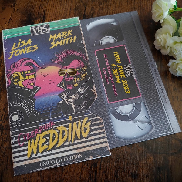 Cyberpunk Invitation - Etsy