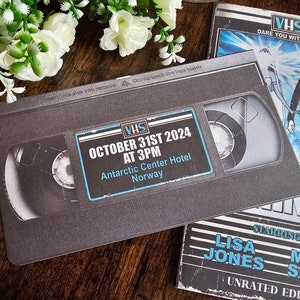 Personalized 80s Horror Movie VHS Wedding Invitation - Etsy