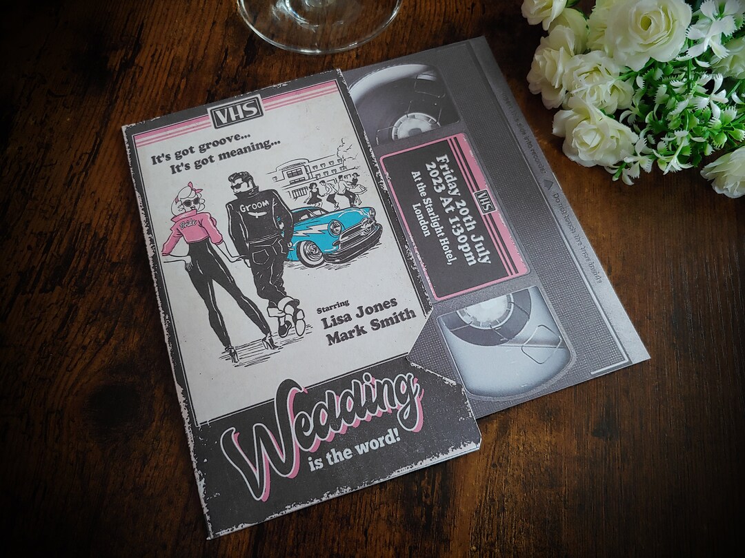 Personalised Retro Greaser, Rock 'n' Roll Movie VHS Tape Inspired ...