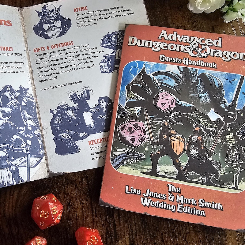 Dungeons and Dragons Wedding Invitations - Etsy