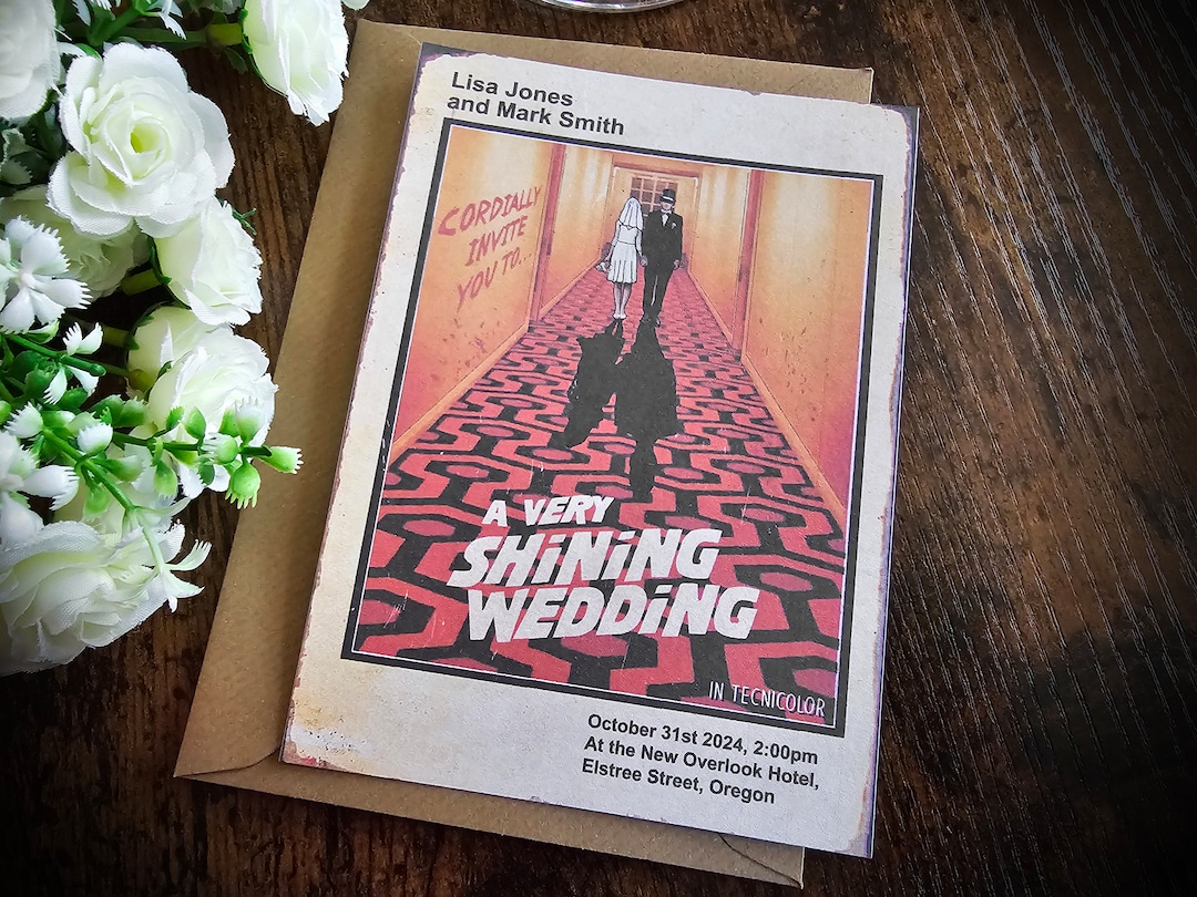 Personalised the Shining Horror Movie Wedding Invite, Invitations, Save ...