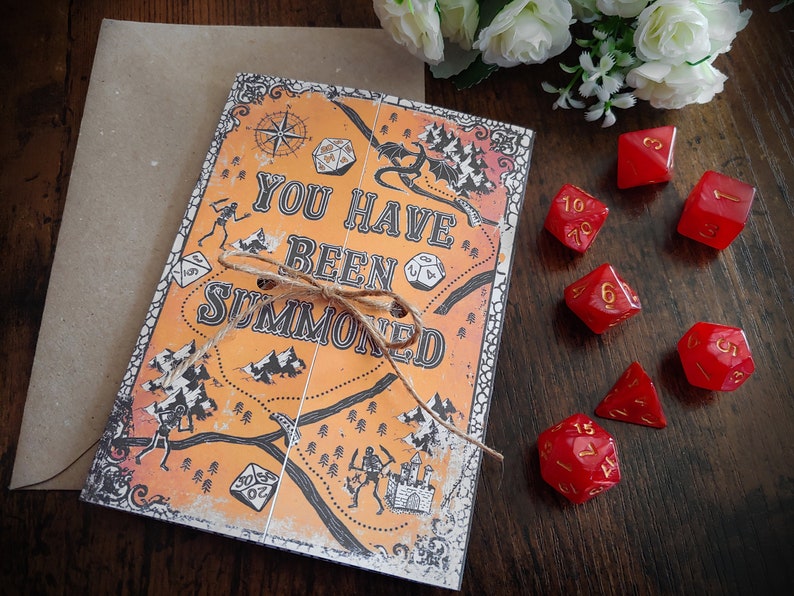 Personalised Foldout Dungeons and Dragons Dnd Wedding Invite - Etsy