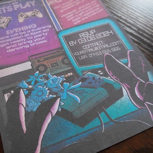 Personalised 80's Retro Arcade, Video Game Wedding Invite, Invitation ...