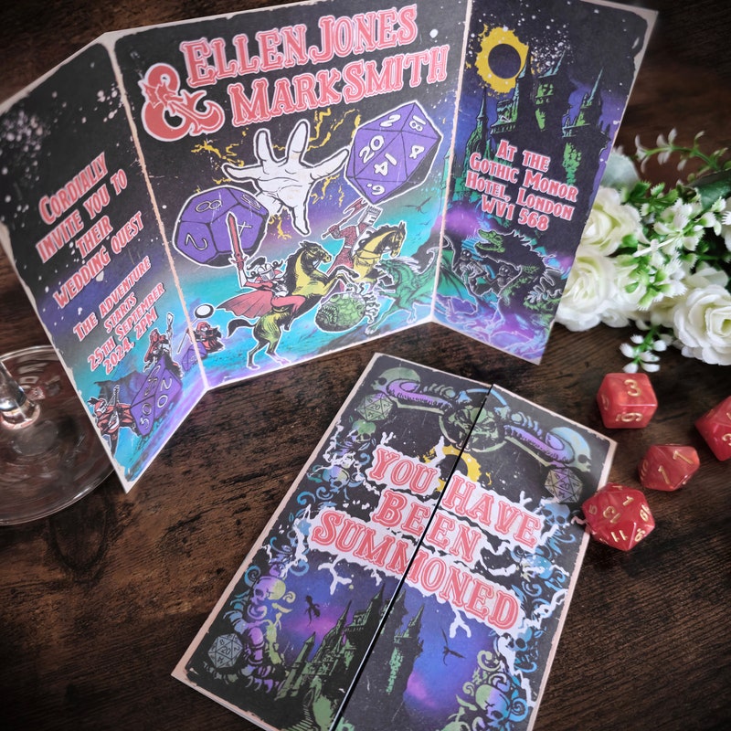 Dungeons and Dragons Wedding Invitations - Etsy