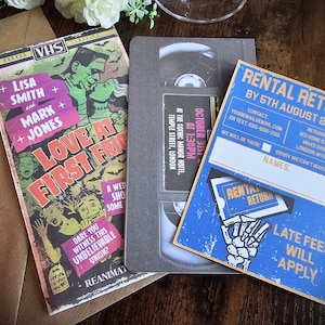 Personalized Bride of Frankenstein VHS Spooky Halloween Wedding ...
