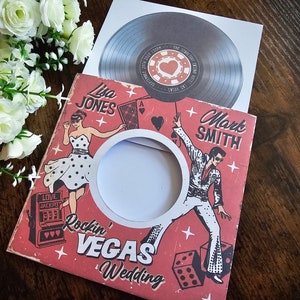 Personalised Classic Elvis Album, Las Vegas Record Inspired Wedding ...