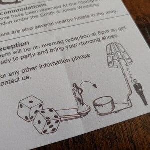 Personalised Retro Board Game Wedding Invite, Invitation, RSVP ...