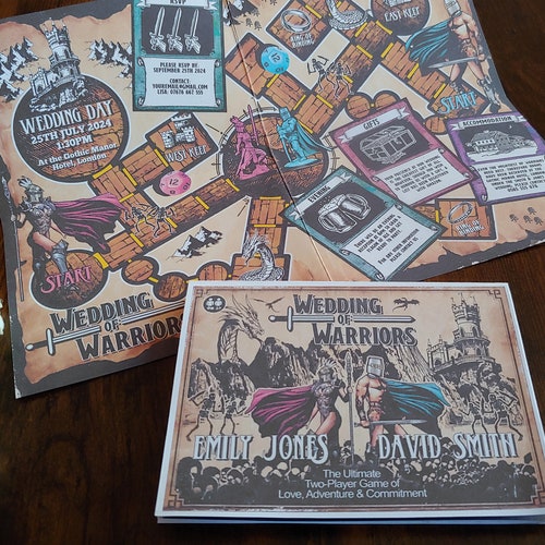 Personalised Foldout Dungeons and Dragons Dnd Wedding Invite - Etsy