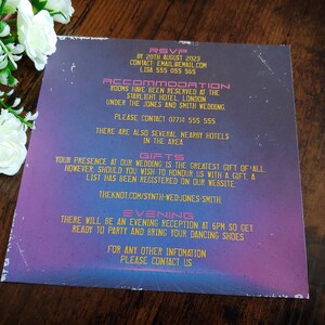 Personalised 80's Retro Synthwave, Cyberpunk Record Album Inspired ...