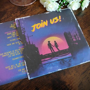 Personalised 80's Retro Synthwave, Cyberpunk Record Album Inspired ...