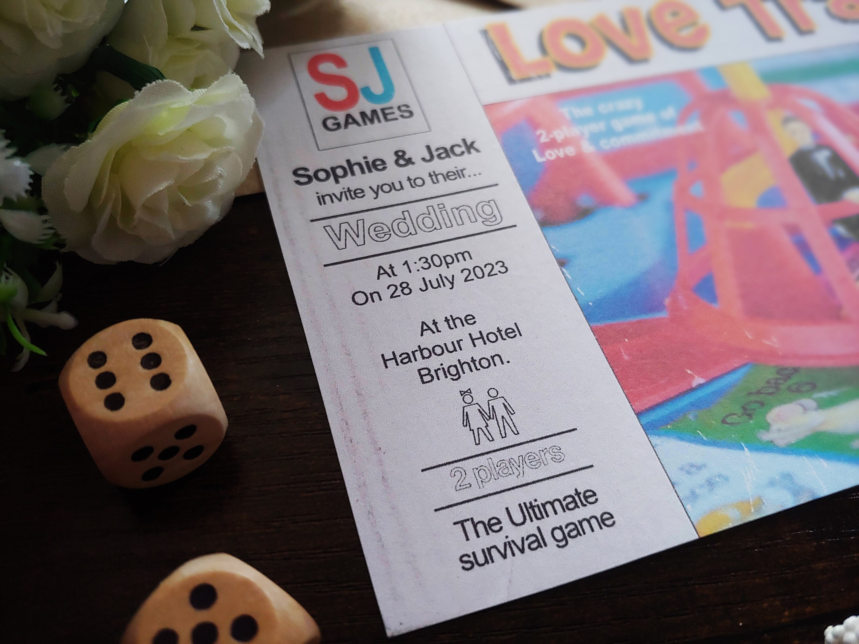 Personalised Retro Board Game Wedding Invite Invitation RSVP - Etsy