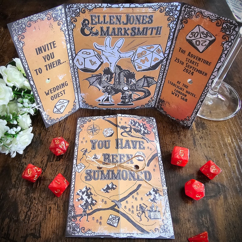 Dnd Wedding Announcements - Etsy
