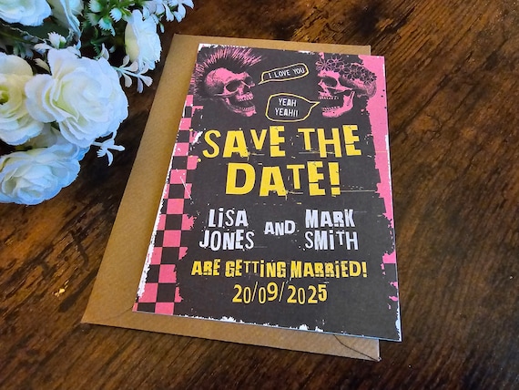 Punk Wedding Invitations