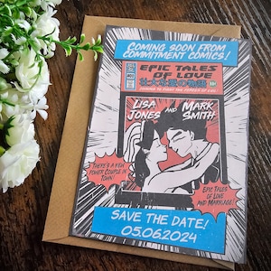 Personalised Folding Manga Style Comic Book Wedding Invite, Invitation ...