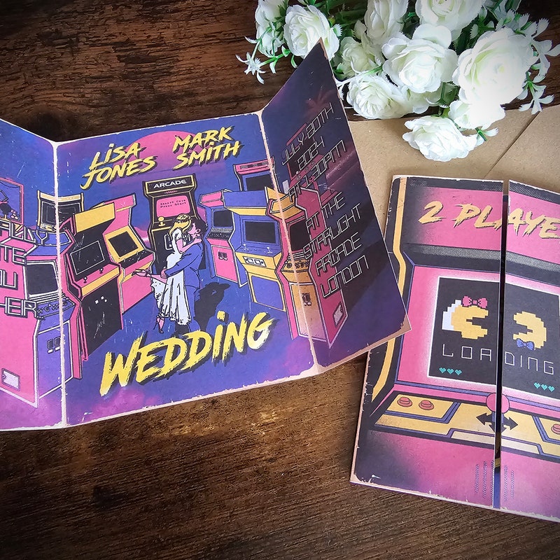 Retro Wedding Invite - Etsy