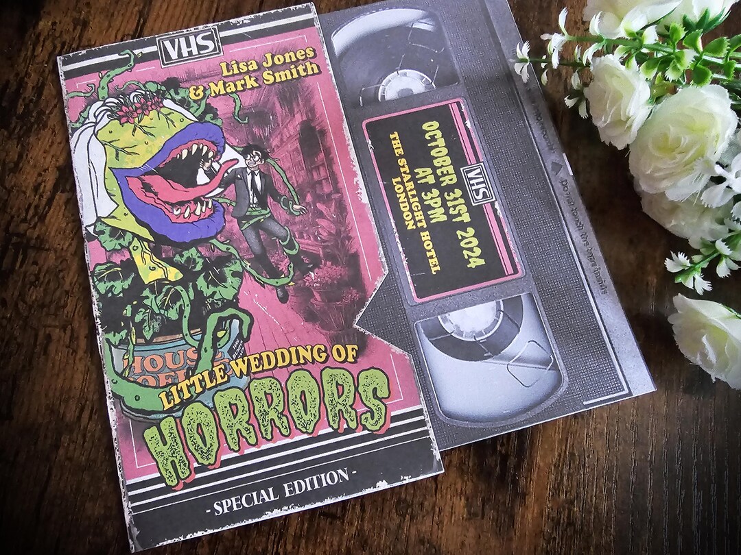 Personalised Little Wedding of Horrors Movie VHS Tape Inspired Wedding ...