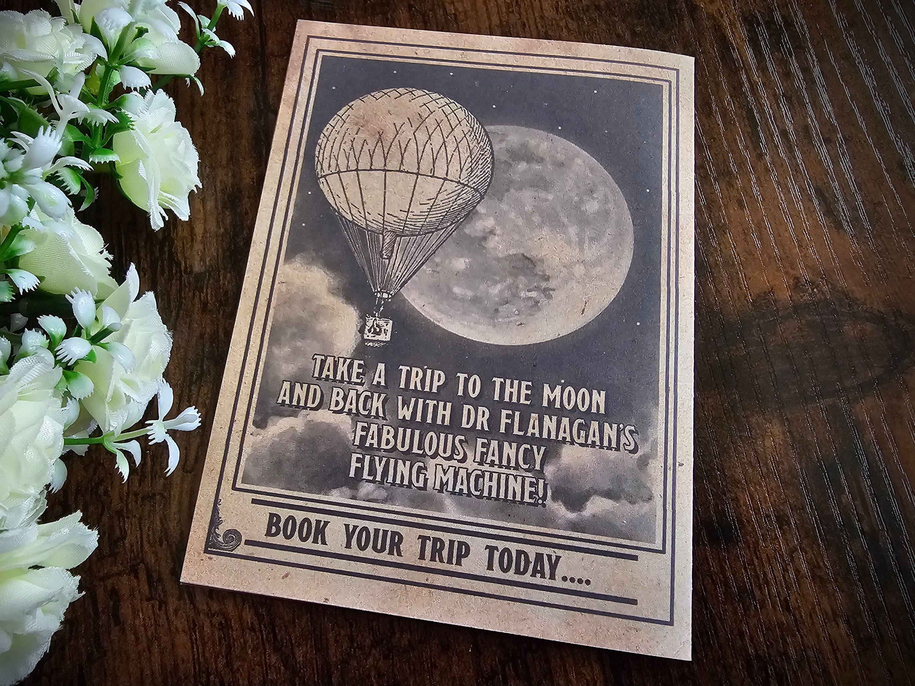 Personalised Folding Vintage Style Steampunk Wedding Invite, Invitation ...