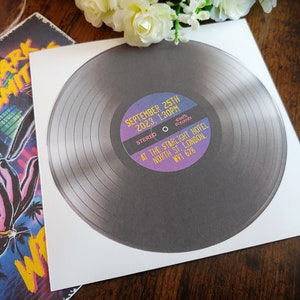 Personalised 80's Retro Synthwave, Cyberpunk Record Album Inspired ...