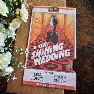 Personalized Shining Movie VHS Wedding Invitation With RSVP - Etsy