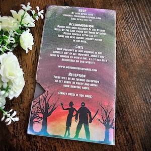 Personalised 80's Horror Movie Icon VHS Tape Inspired Wedding Invite ...