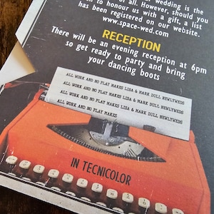 Personalized Shining Movie VHS Wedding Invitation With RSVP - Etsy