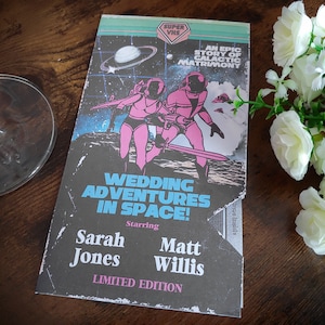 Personalised 80's Sci-fi Fantasy Movie VHS Tape Inspired Wedding Invite ...
