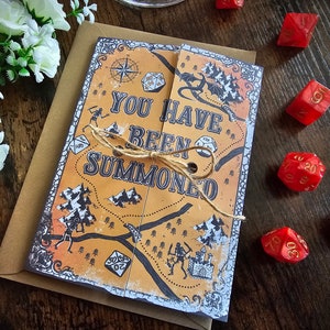 Personalised Foldout Dungeons and Dragons, Dnd Wedding Invite ...