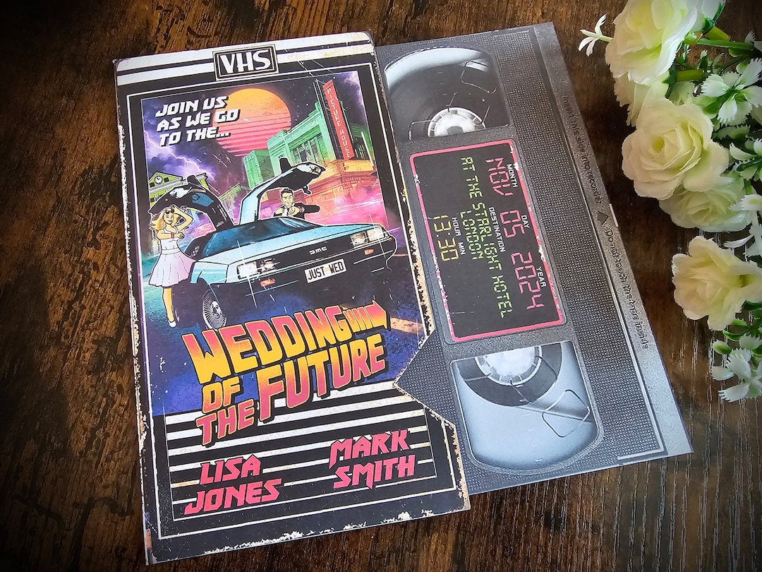Personalised Retro 80's Movie VHS Tape Inspired Wedding Invite ...