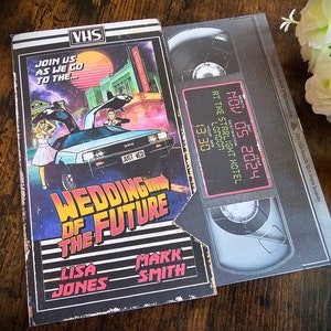 Personalised Retro 80's Movie VHS Tape Inspired Wedding Invite ...