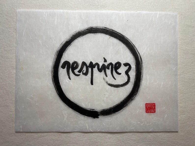 RESPIREZ | Enso Zen-circle | Zen Buddhist Wall Art | Buddhism Style ...