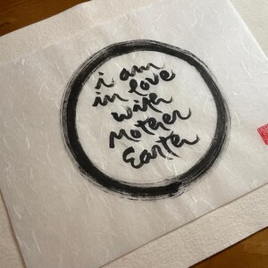 I AM IN LOVE With Mother Earth | Enso Zen-circle | Buddhist Wall Art ...