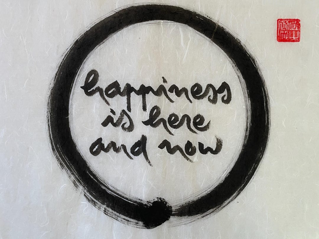 HAPPINESS is HERE and NOW | Thich Nhat Hanh Quotes | Painted ...
