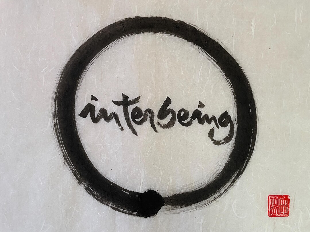 INTERBEING ENSO | Thich Nhat Hanh Quotes | Painted Calligraphy Poster ...
