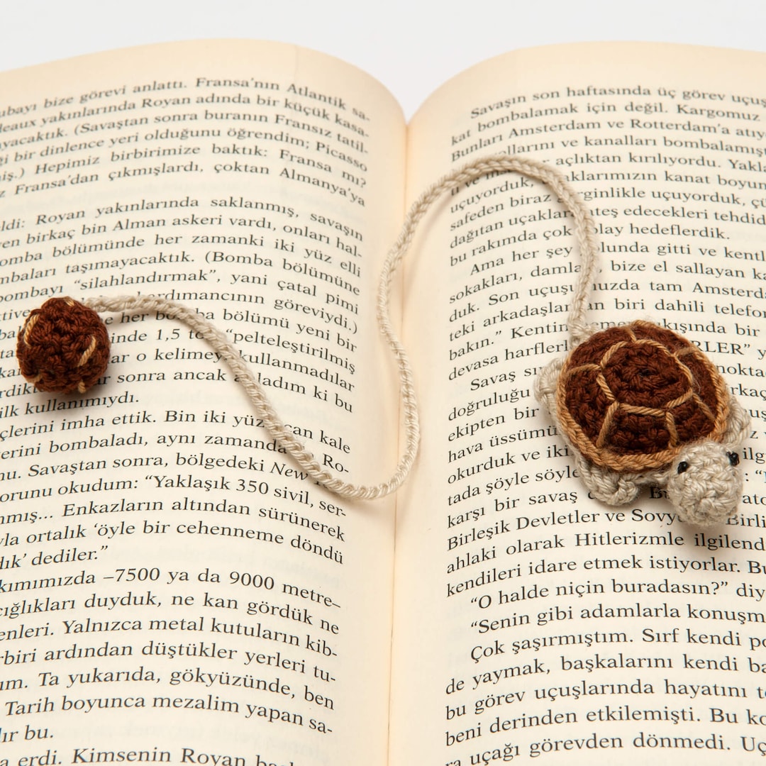 Amigurumi Turtle Bookmark, Sea Turtle, Bookmark Gift, Gift for Book ...