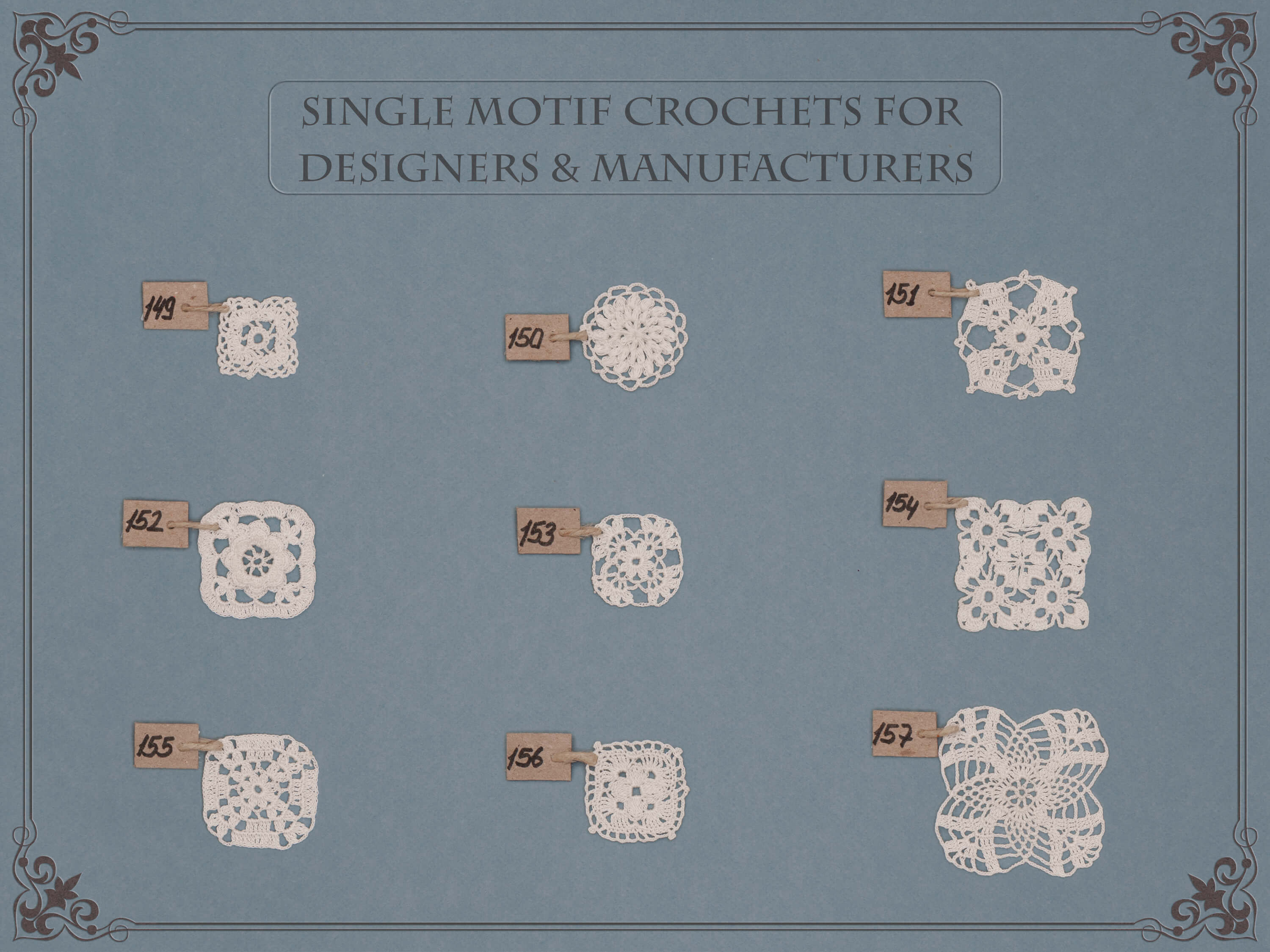 Mini Crochet Crochet Motifs Set 3 Mini Motifs Lacework Crochet Crochet ...