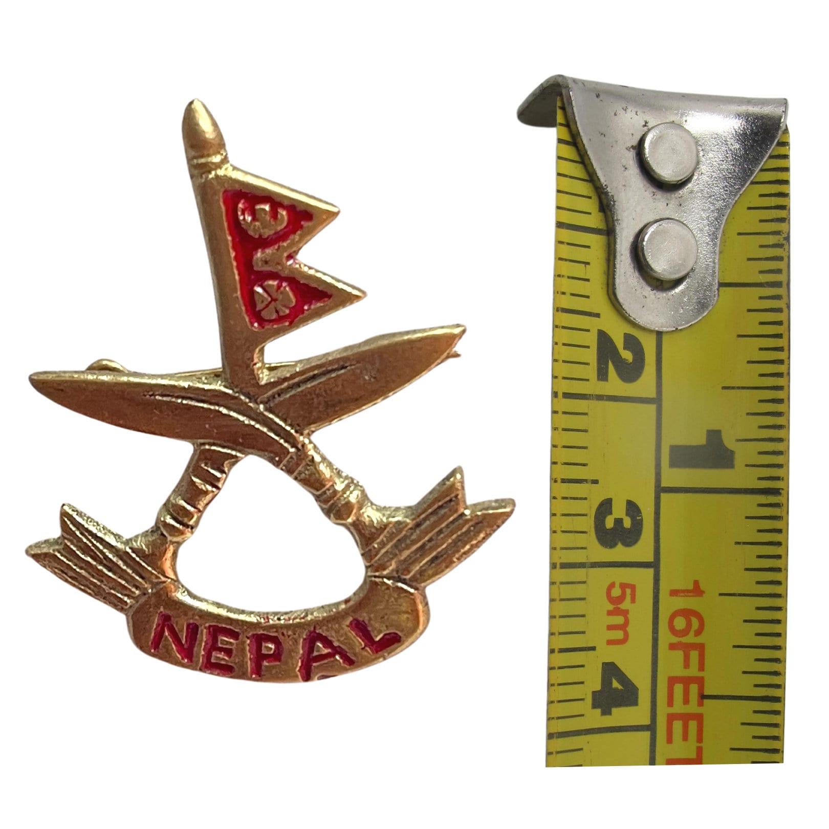 Crossed Khukuri With Nepal Flag and Map Pin/badge/brooch UK - Etsy