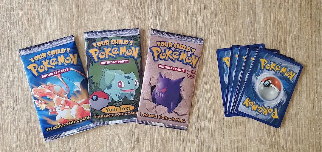 Custom Pokemon Card Pack - Etsy