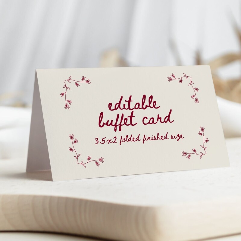 Buffet Food Labels - Etsy