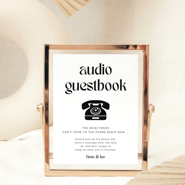 Audio Guest Book - Etsy