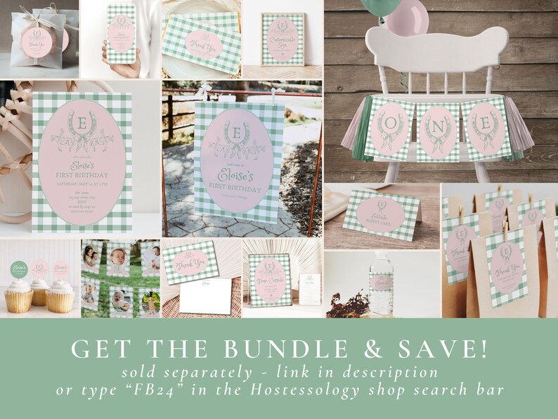 Preppy Horse First Birthday Welcome Sign Template, Editable Girls Pony ...