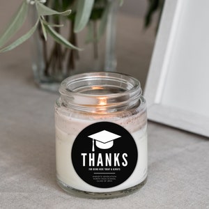 Graduation Party Favors Sticker for Guests Template Personalized Grad ...