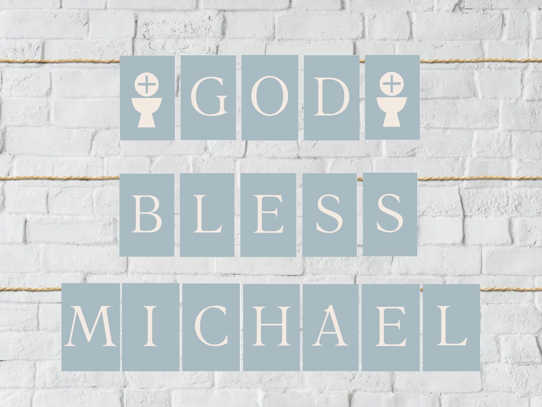 First Communion Banner Template, Cute Printable 1st Communion Table ...