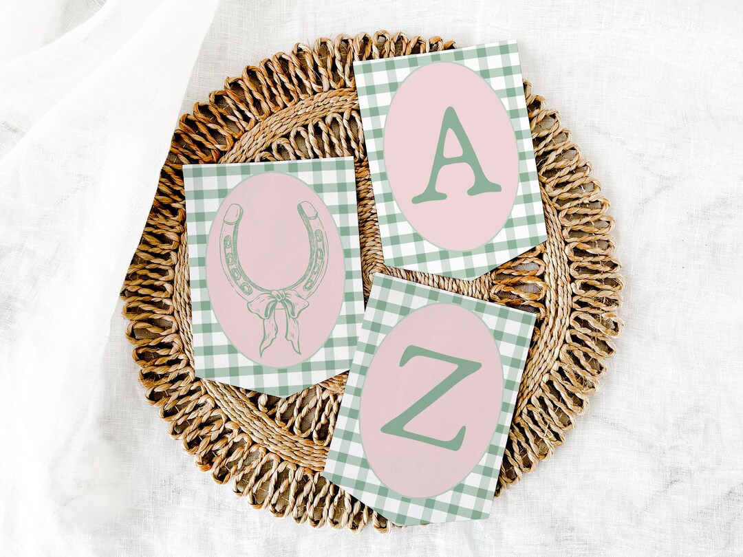 Preppy Horse First Birthday Banner Template, Editable Girls Pony 1st ...