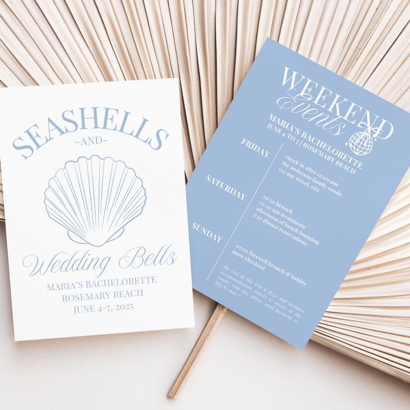 Seashell Invitations - Etsy
